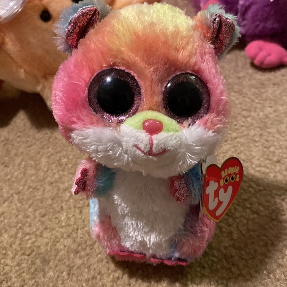 Ty | Toys | Ty Beanie Babies Boo Rodney The Hamster Rainbow Rare ...